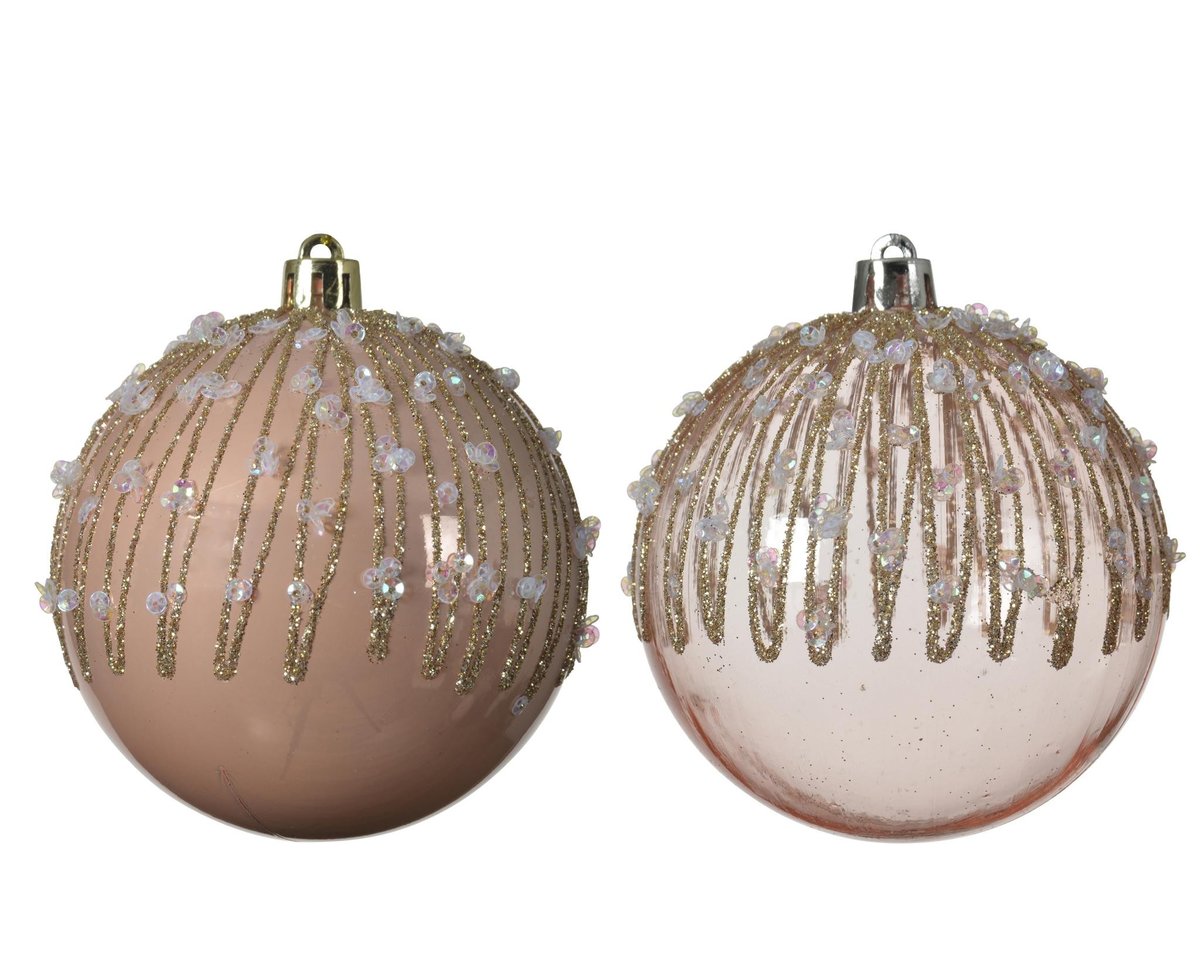 Bombka Plastikowa Z Perełkami W Paski Cekiny - ABC | Sklep EMPIK.COM