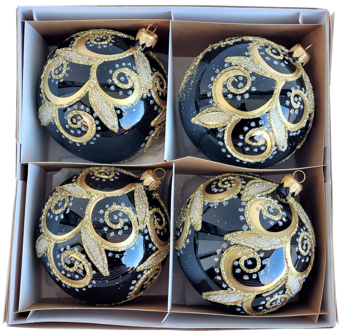 Bombka Szklana 4 Szt. Ø 10 Cm ESY FLOSY - MIA home | Sklep EMPIK.COM