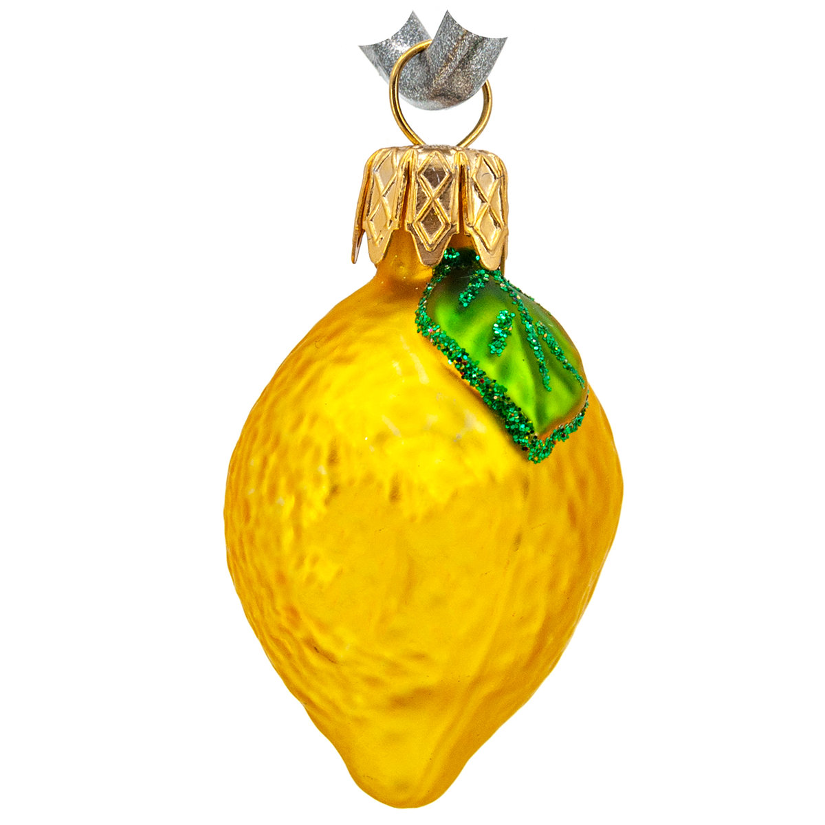 Bombka Szklana Choinkowa Cytryna Z Listkiem Mini - DecorGuru | Sklep ...