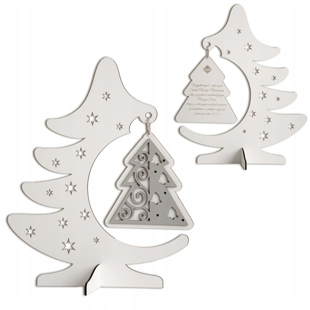 Bombka z życzeniami stojak choinka prezent święta - Inna marka | Sklep ...