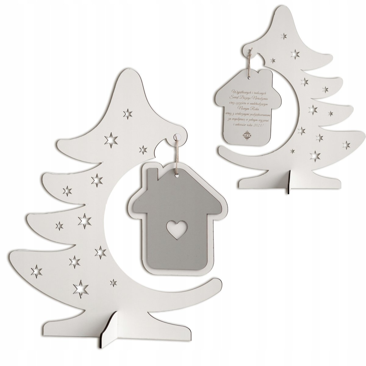 Bombka z życzeniami stojak choinka prezent święta - Inna marka | Sklep ...