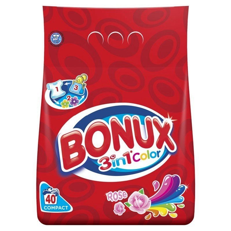 Bonux, Color, Proszek do prania, Rose, 2,8 kg - P&G | Sklep EMPIK.COM