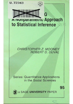 Bootstrapping A Nonparametric Approach to Statistical Inference - Sage Publications | Książka w ...