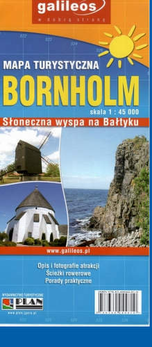 Bornholm. Mapa 1:45 000 - Opracowanie zbiorowe | Książka w Empik