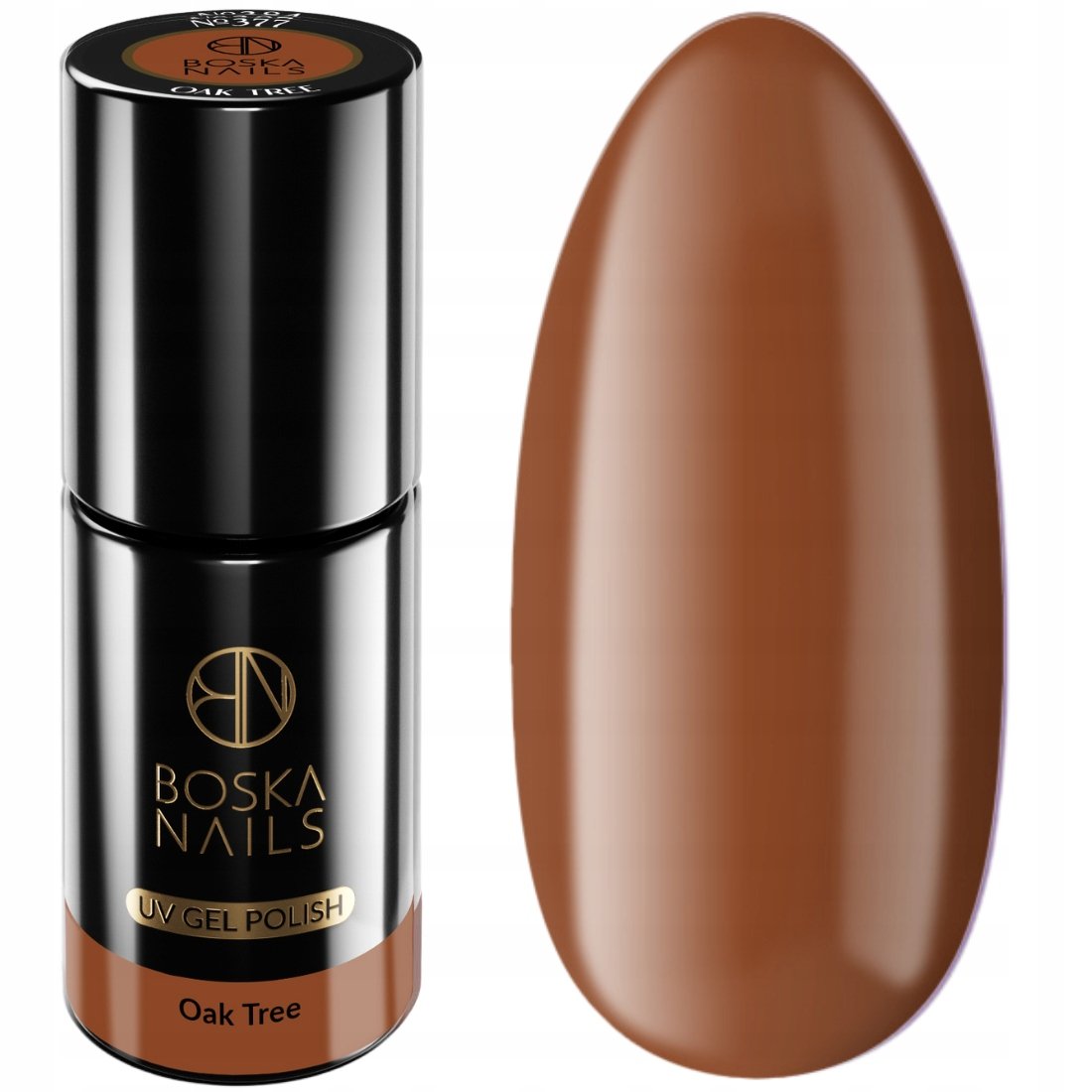 Boska Nails Lakier Hybrydowy do paznokci czekoladowy No 377 Oak Tree ...