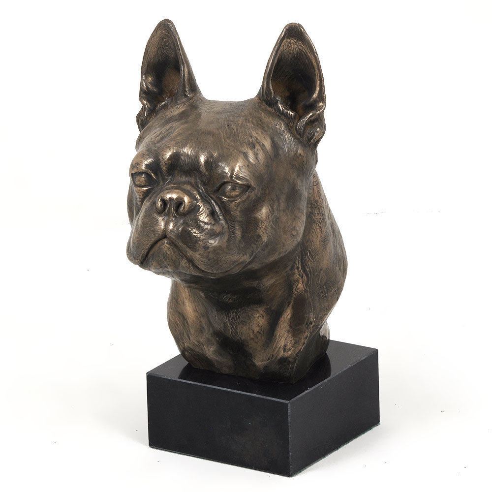 Boston Terrier, Boston Bull Terrier - statuetka psa, popiersie na ...