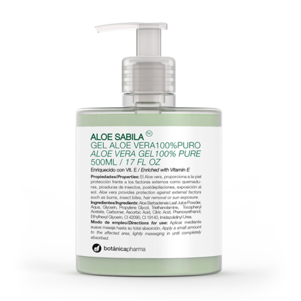 Botanicapharma, Żel aloesowy Aloe Sabila, 100% czysty aloes, 500 ml | Sklep EMPIK.COM