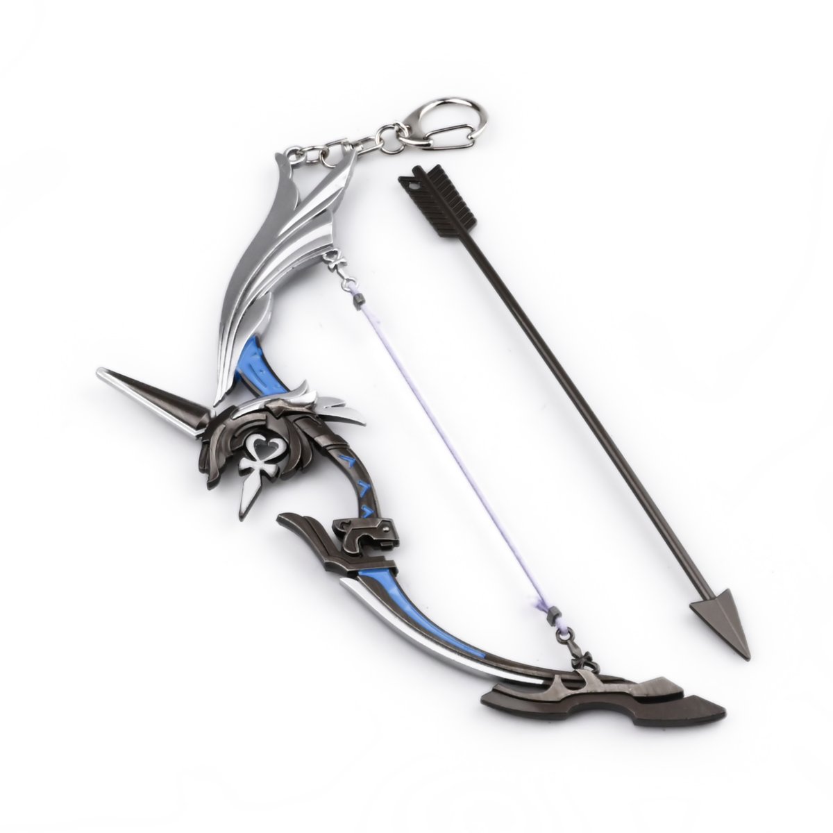 Bow Silver Black | Metal | 17 cm | Brelok | Genshin Impact - Inna marka ...