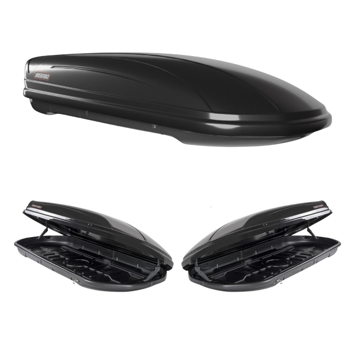 Box Dachowy Bagażowy Menabo Mania Duo 460 Czarny - Menabo | Motoryzacja ...