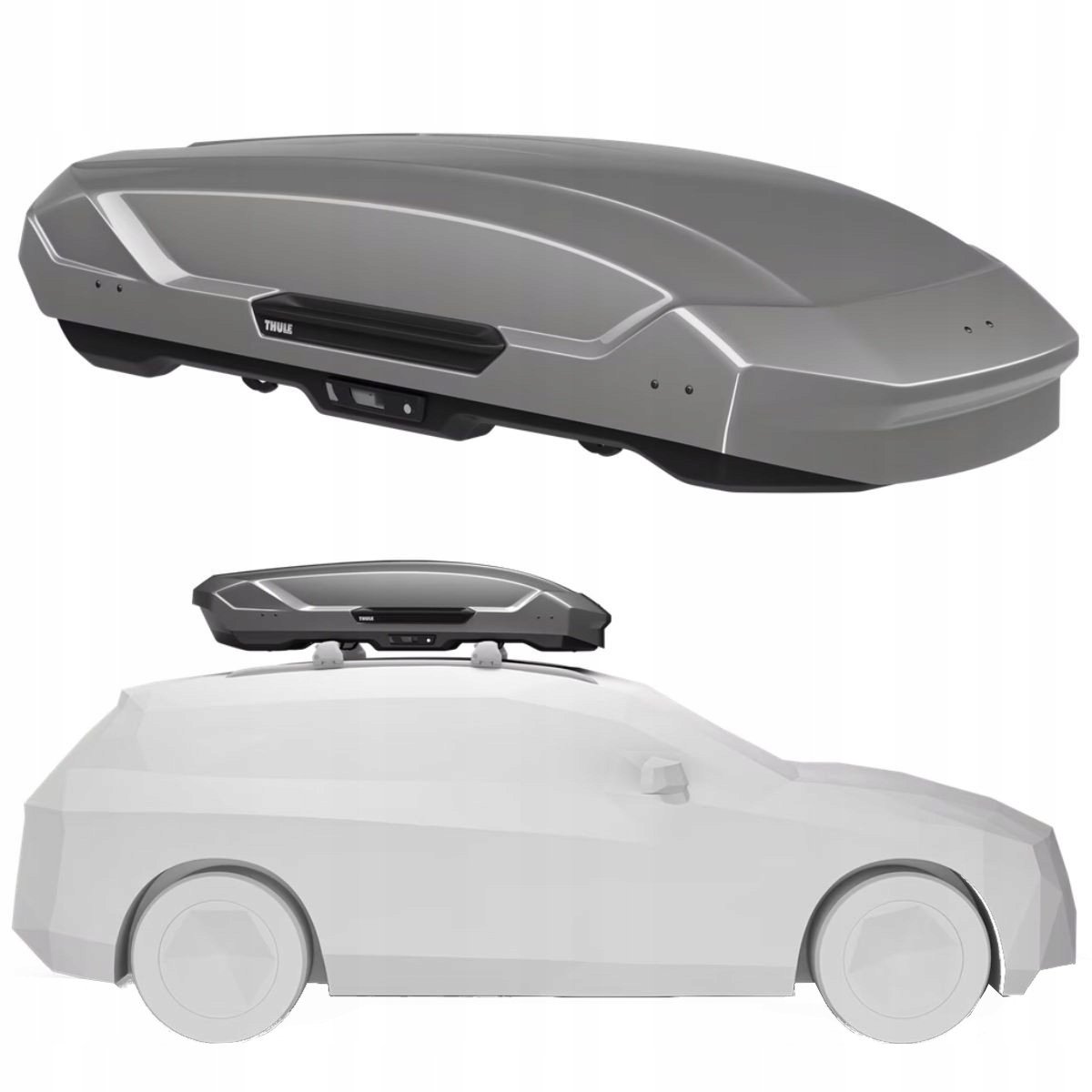 Box Dachowy Thule Motion 3 Xxl Titan Glossy Z Tytanowym Połyskiem 600 L ...