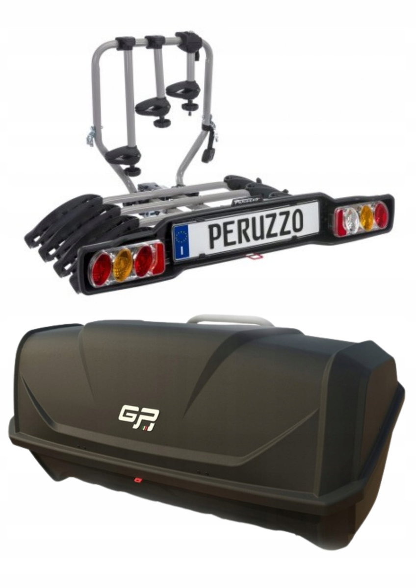 Box na platformę rowerową Peruzzo GP Box, 340 l + bagażnik Peruzzo ...