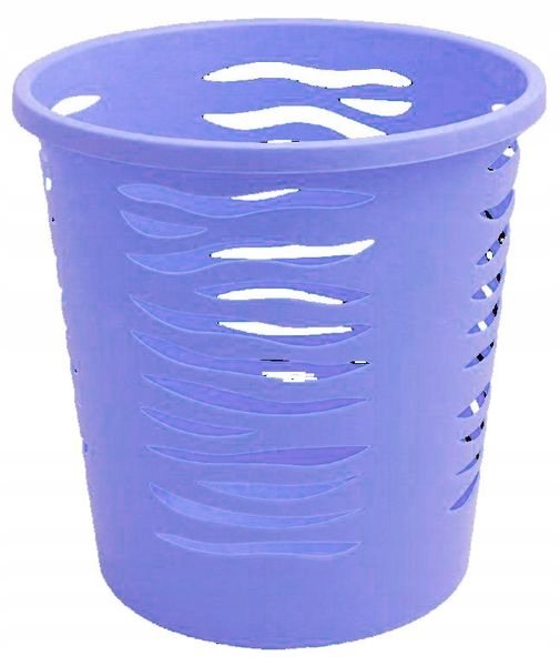 BRANQ OKRĄGŁY KOSZ NA PAPIER ZEBRA 10L NIEBIESKI - BRANQ | Sklep EMPIK.COM