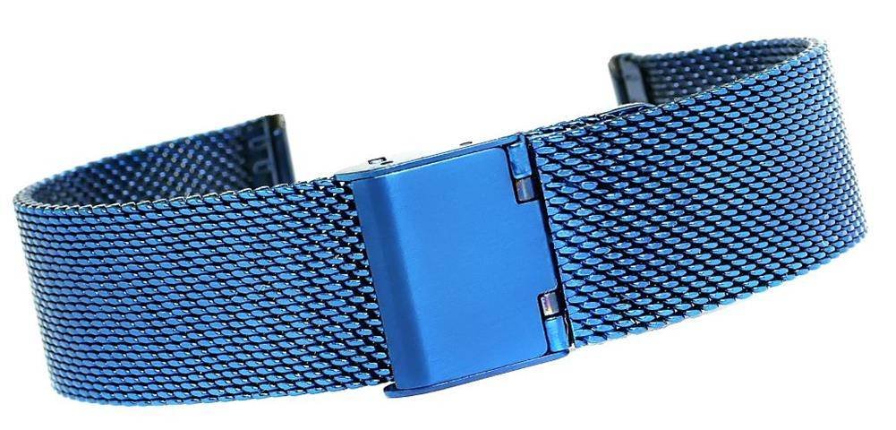 Bransoleta IPBL Niebieska Mesh 18 mm JK18BL - KEMER | Moda Sklep EMPIK.COM