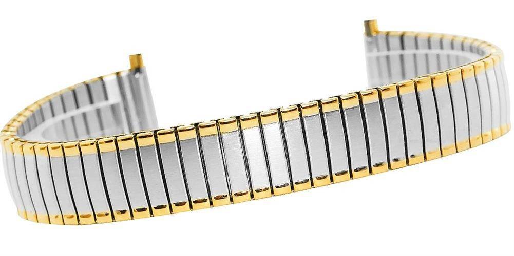 Bransoleta rozciągana Srebrno Złota HQ 12 do 16 mm 104SG-12/16 - KEMER | Moda Sklep EMPIK.COM