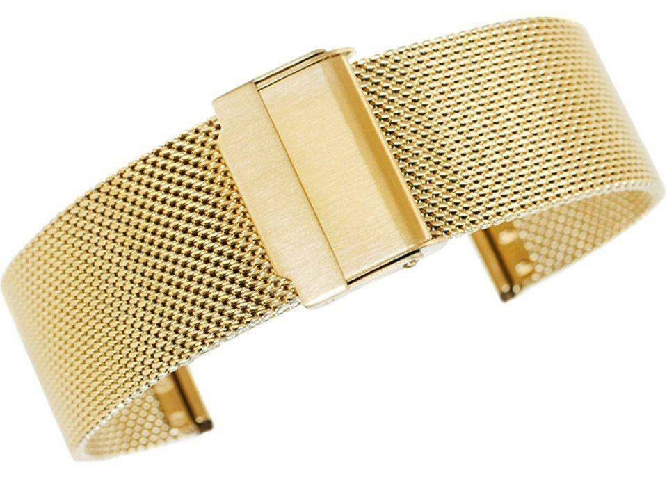 Bransoleta - Siatka Mesh Gold PVD 22 mm gr 1,7 mm - KEMER | Moda Sklep EMPIK.COM