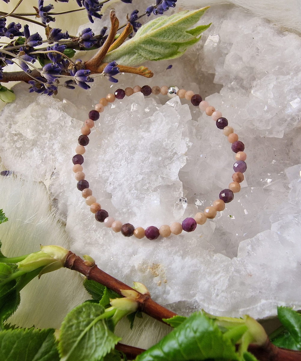 Bransoletka Szczęście i pomyślność - Rubin, Rodonit / Dark Empath ...