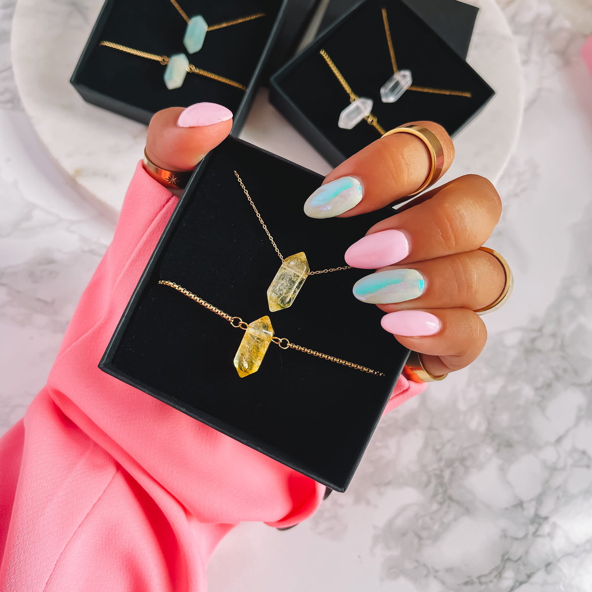 Bransoletka Ze Stali Chirurgicznej Kamień Cytryn - Blinkshop | Moda ...