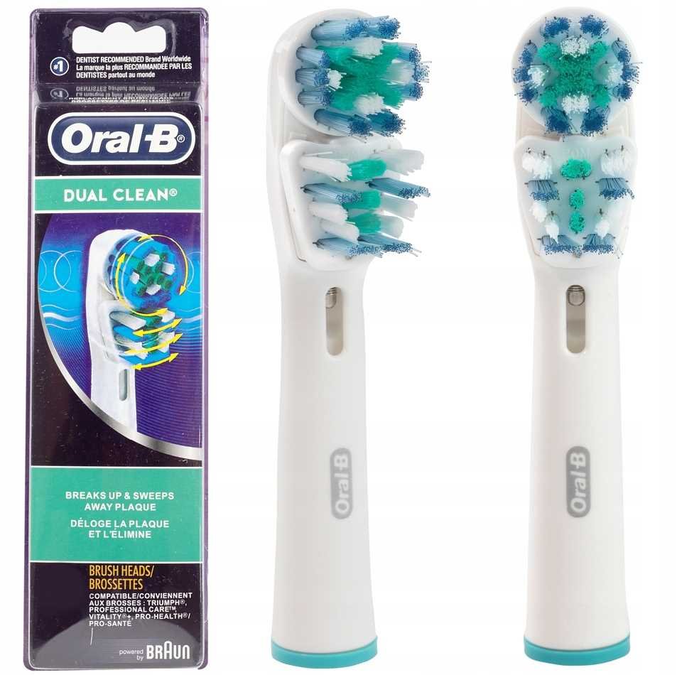 Braun Oral-B Dual Clean Oryginalne Końcówki 2 Szt - Oral-B | AGD Sklep EMPIK.COM
