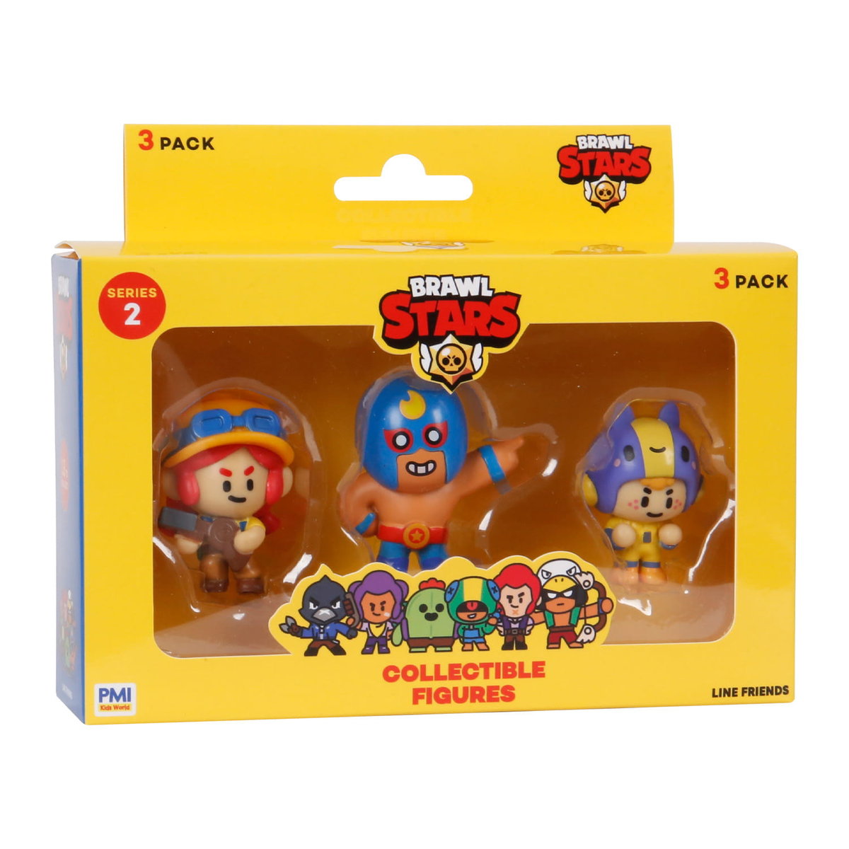 BRAWL STARS Seria 2 - Zestaw 3 Figurek Kolekcjonerskich JESSIE EL PRIMO ...