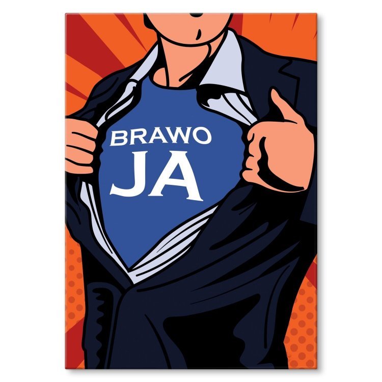 Brawo ja Metalowy Plakat Blacha dekoracyjna Tabliczka Szyld 42 x 59 cm ...