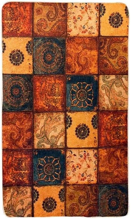 Brązowy dywan PERSKI, wymiary: 80x150 - MANI TEXTILE | Sklep EMPIK.COM