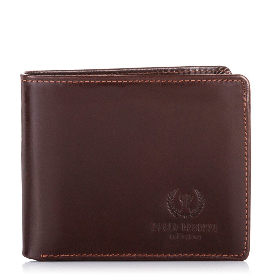 Brązowy Stylowy Portfel Męski Paolo Peruzzi 093-Br - Paolo Peruzzi ...