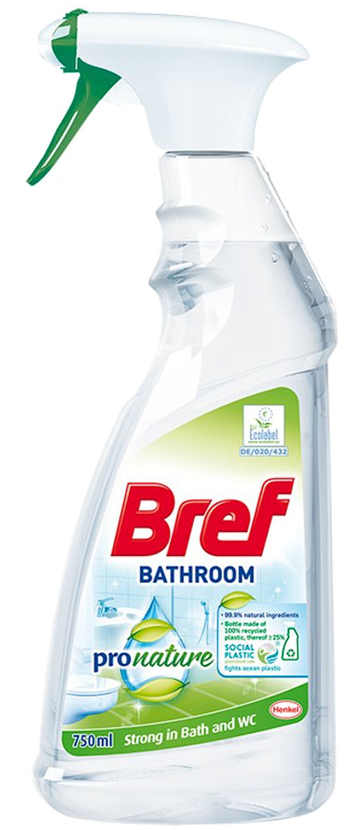 Bref Bathroom Pro Nature Spray do Czyszczenia Łazienki 750ml - Bref ...