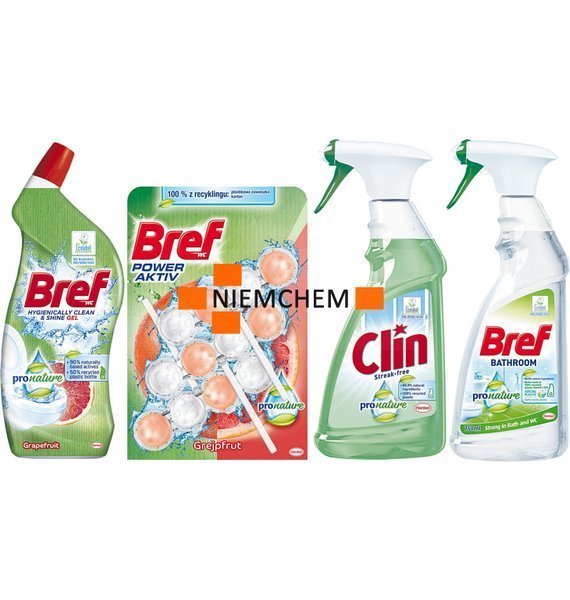 Bref Clin ProNature WC Szyby Łazienka Zestaw G - Bref | Sklep EMPIK.COM