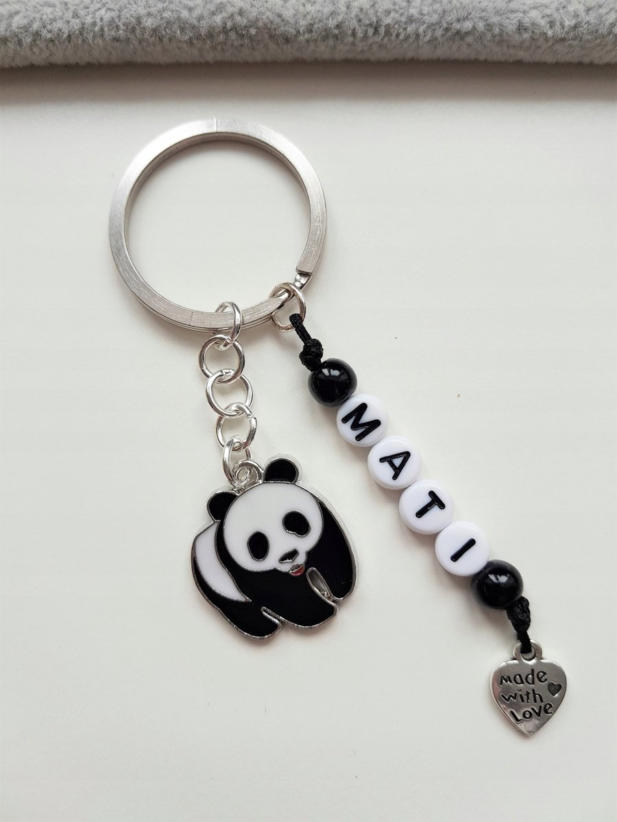 Brelok Breloczek Miś Panda Serce Napis Imię - ALEKORALE Elbląg | Moda ...