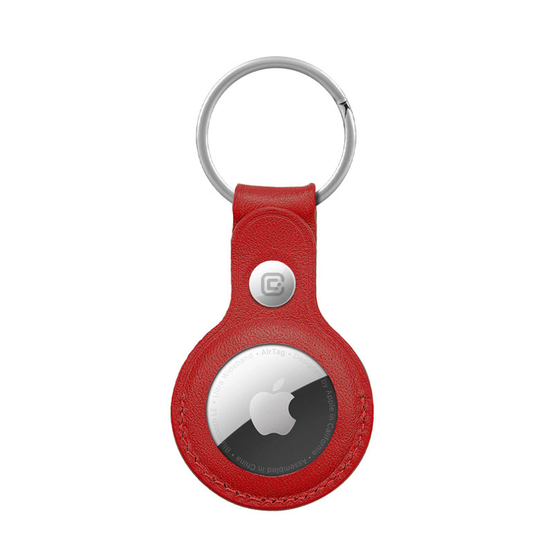 BRELOK CRONG LEATHER CASE WITH KEY RING APPLE AIRTAG CZERWONY - Inny ...