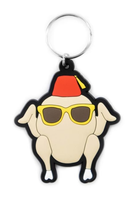 Brelok do kluczy Friends Chicken Przyjaciele Kurczak zawieszka gumowa ...