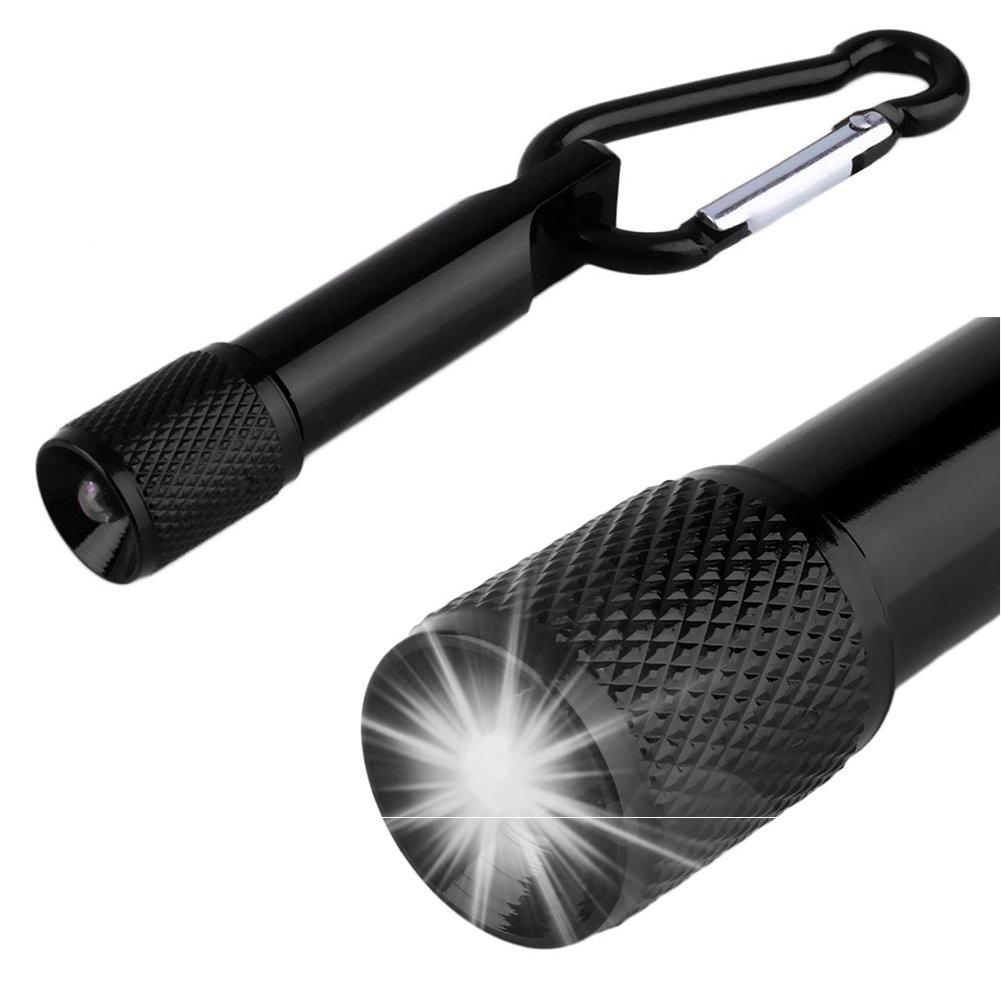 BRELOK KARABIŃCZYK LATARKA LAMPKA LED CZARNY LR41 - decortrend ...