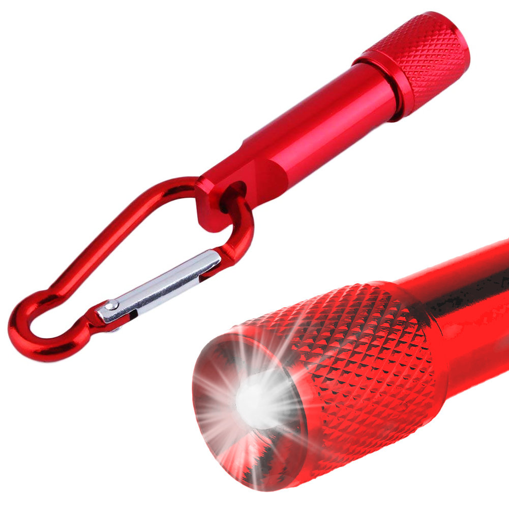 BRELOK KARABIŃCZYK LATARKA LAMPKA LED RED LR41 - decortrend ...
