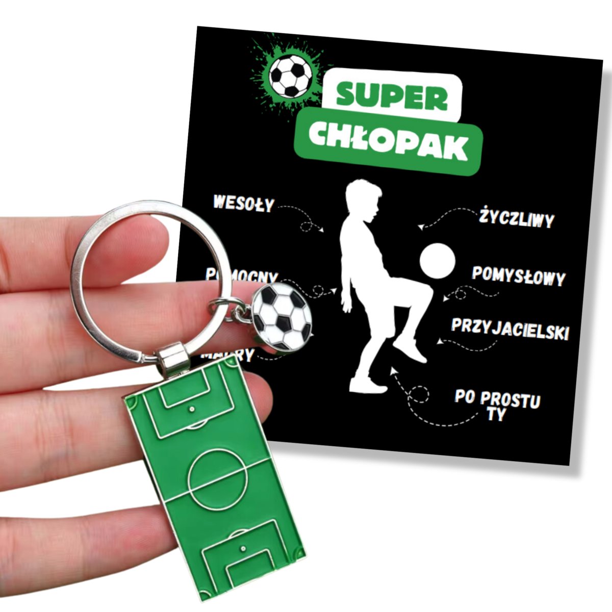 Brelok Piłkarza Do Kluczy Boisko Piłka Breloczek Dla Chłopaka Prezent ...