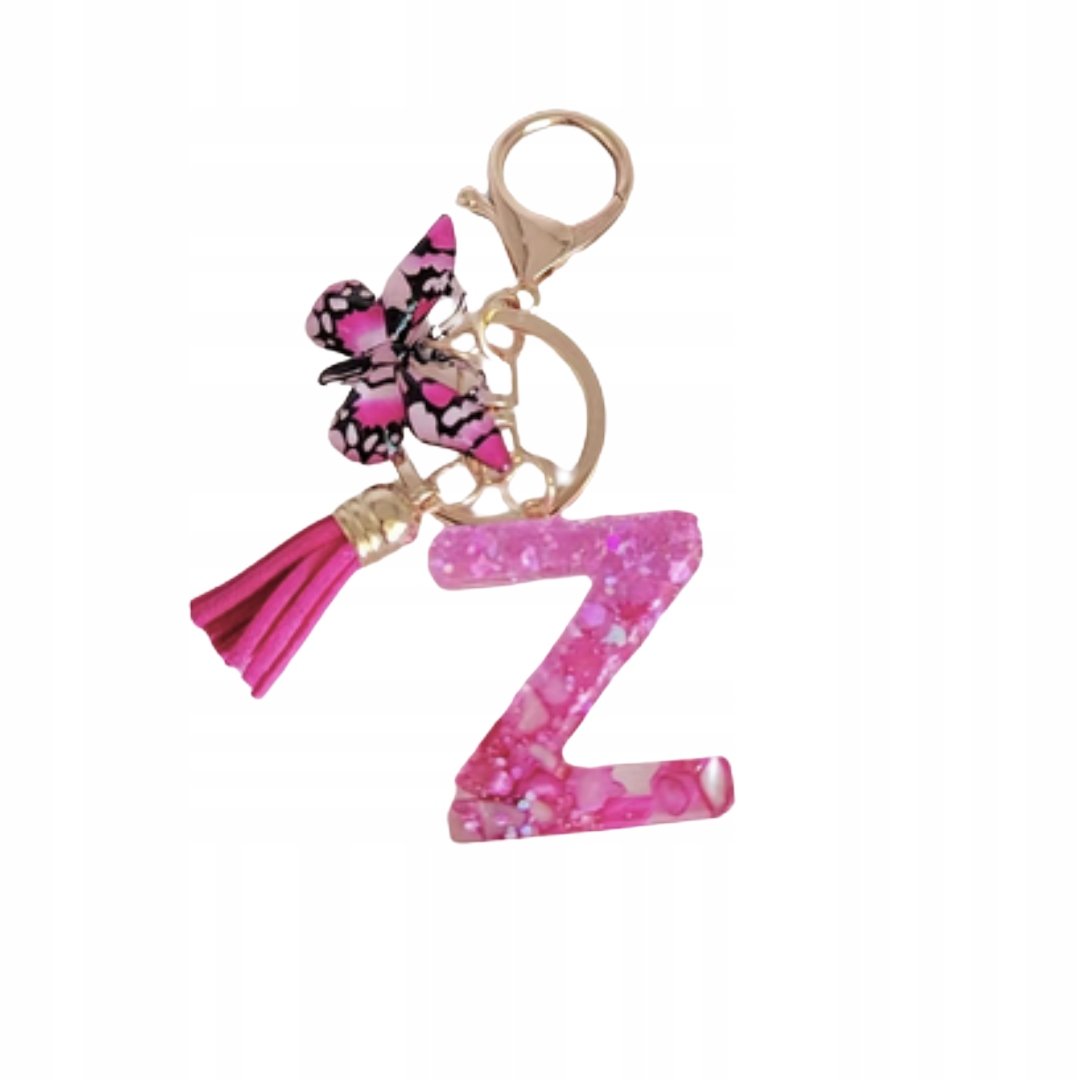 Brelok z literą Z - brokatowy, motyl, frędzel - bez marki | Moda Sklep ...