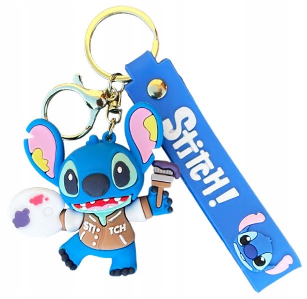 BRELOK zawieszka LILO i STITCH malarz breloczek do kluczy torby plecaka ...