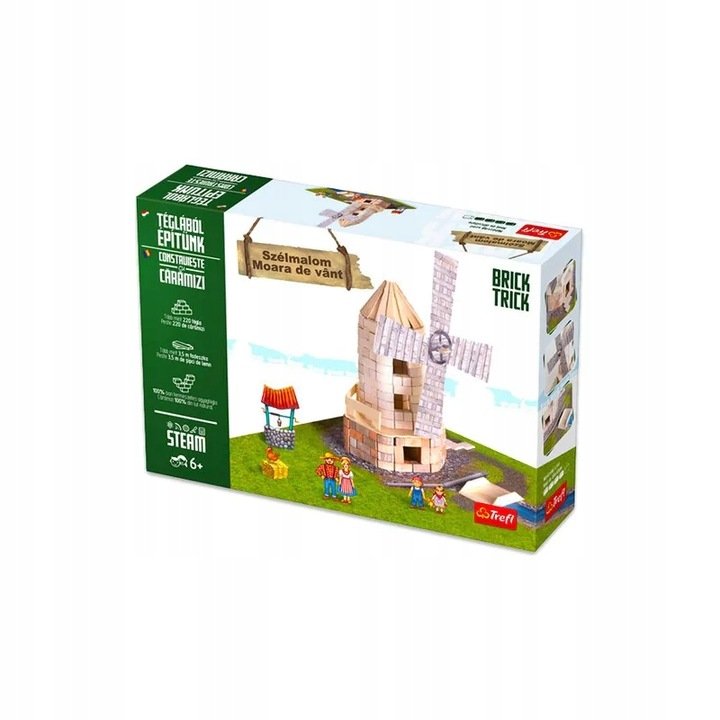 BRICK TRICK BUDUJ Z CEGŁY WIATRAK TREFL wersja rumuńska/węgierska ...