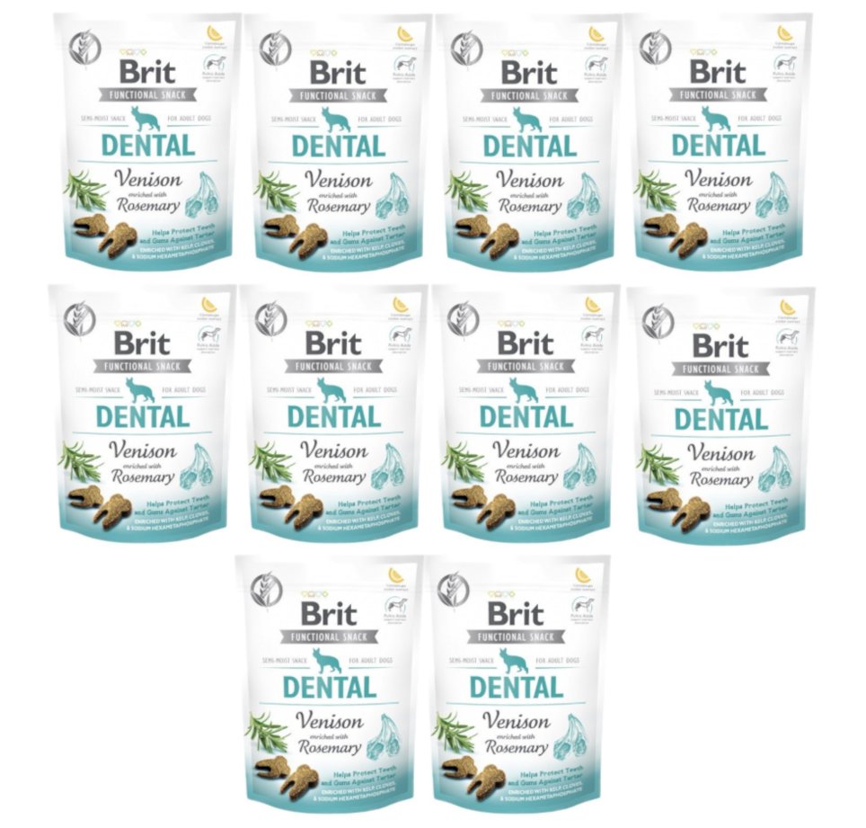 Brit Care Dog Functional Snack DENTAL VENISON 10x150g - Brit | Sklep ...