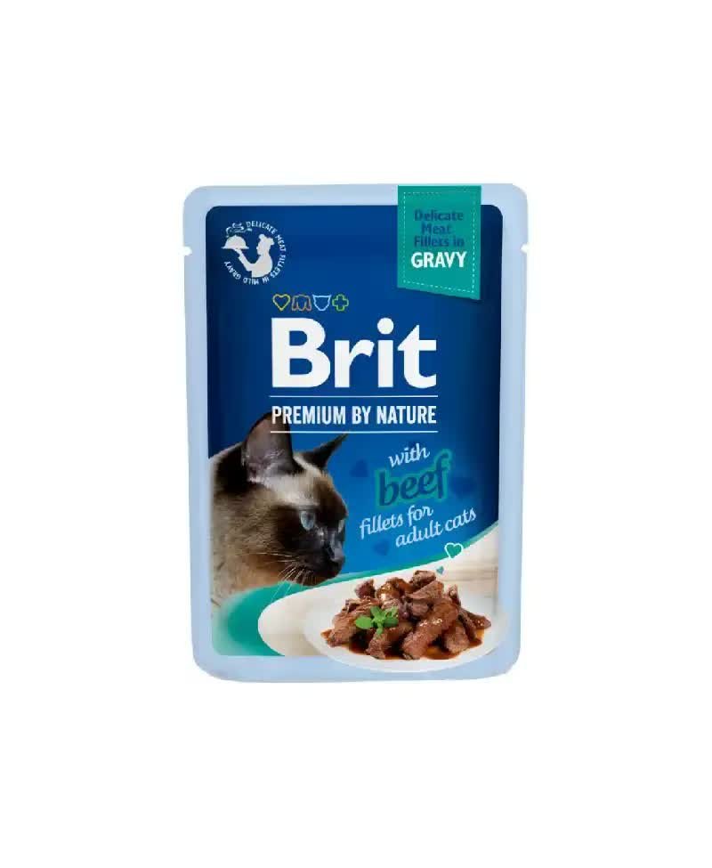 Brit Cat Pouch Sterelised fillet beef 85g - Brit | Sklep EMPIK.COM