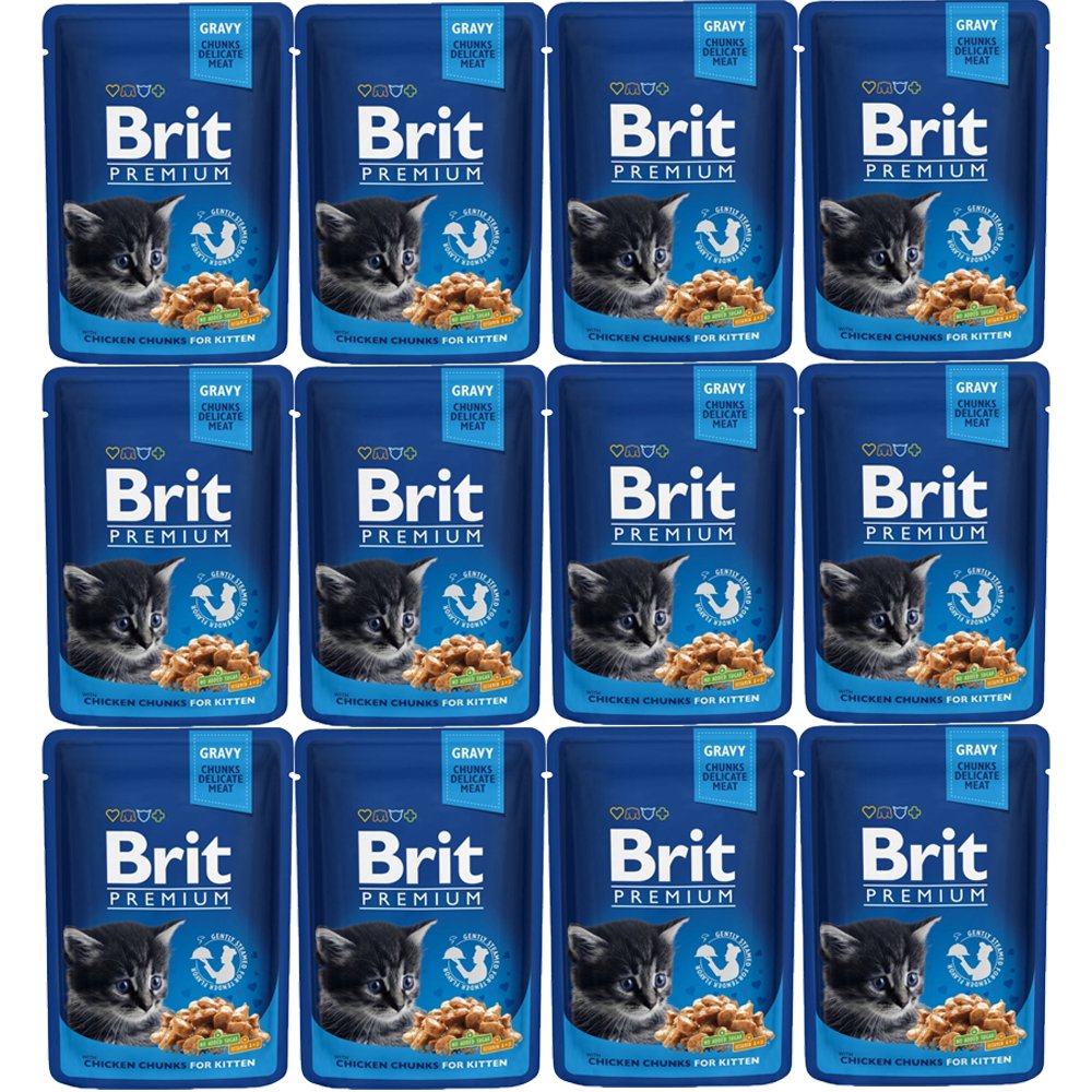 Brit Cat Pouches Kitten Chicken CHUNKS 12x100g - Brit | Sklep EMPIK.COM