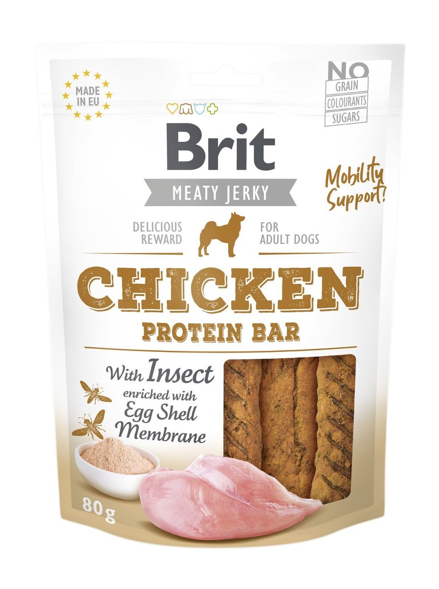 Brit Jerky Snack - Chicken Protein Bar with Insect 80g - Brit | Sklep ...