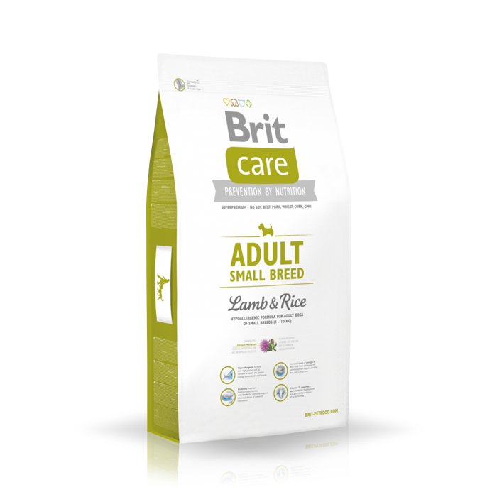 Brit, karma dla psów, Care Adult Small Breed Lamb &, rice, 3kg. - Brit ...