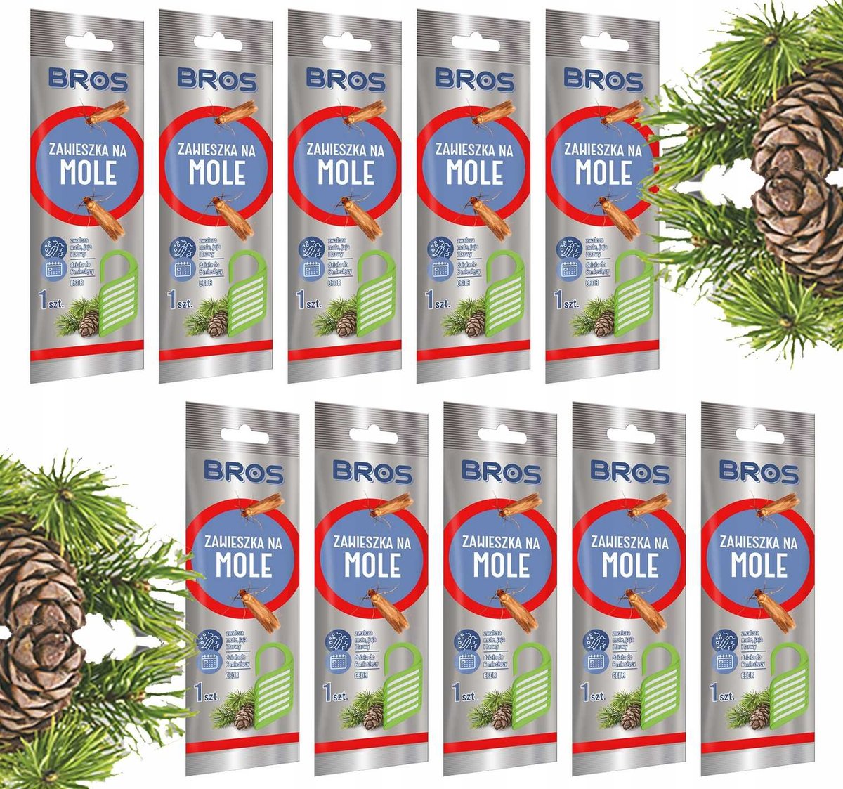BROS - zawieszka na mole cedrowa - 10 szt. - Bros | Sklep EMPIK.COM