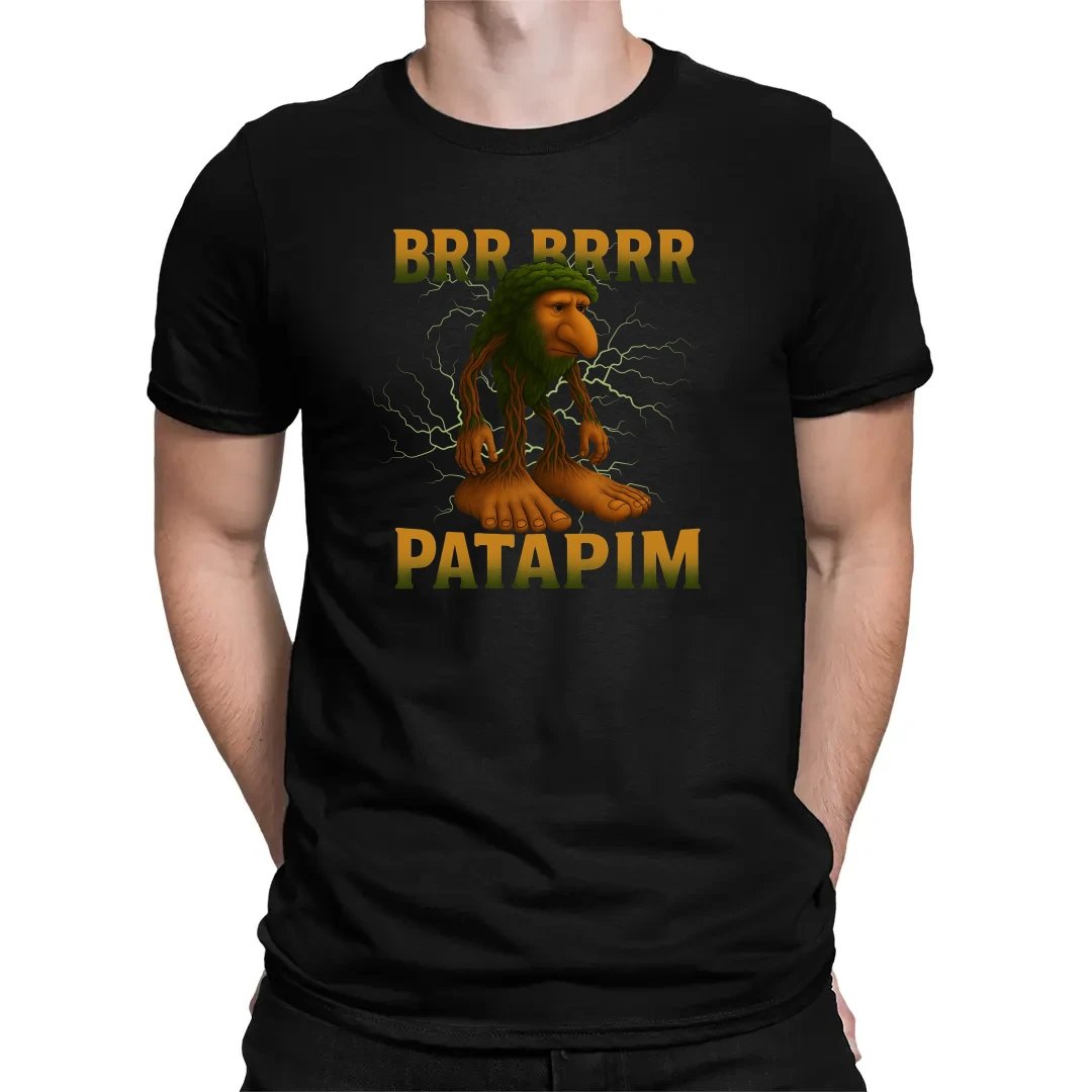 Brr brr patapim - Italian Brainrot - męska koszulka na prezent viral ...