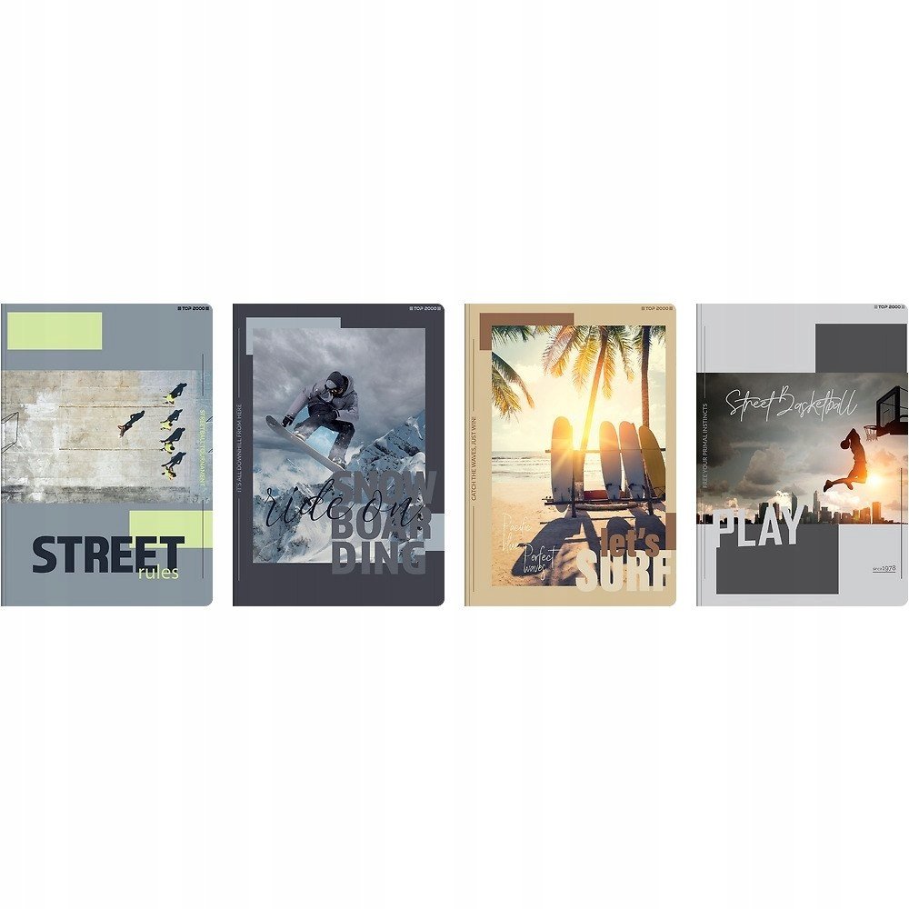 Brulion A5 96K Kratka Margines Szyty Miękka Okładka Poster 400181914 ...