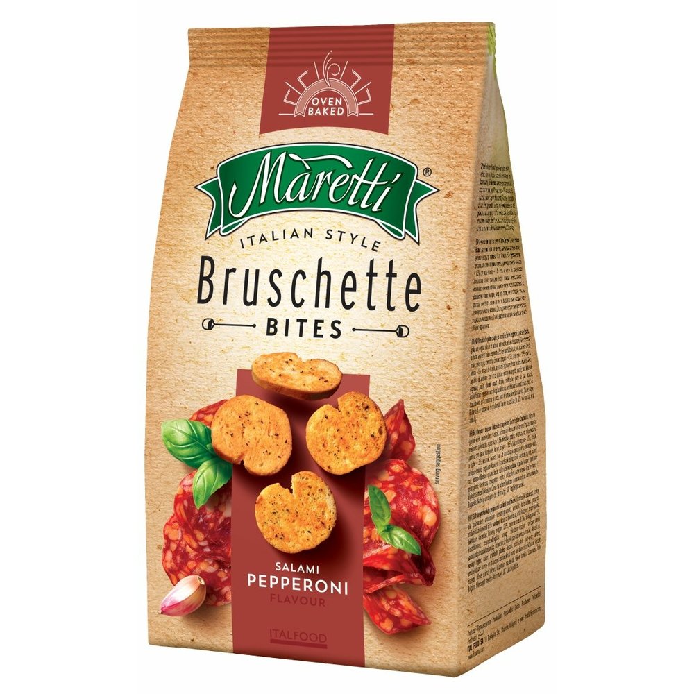 Bruschetta maretti chipsy salami pepperoni 70g - Bruschetta maretti ...