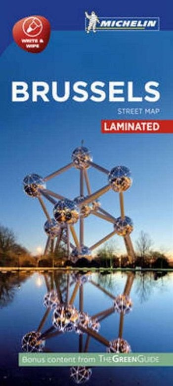 Brussels Citymap Laminated. Bruksela Mapa Michelin laminowana 2016. 1/ ...