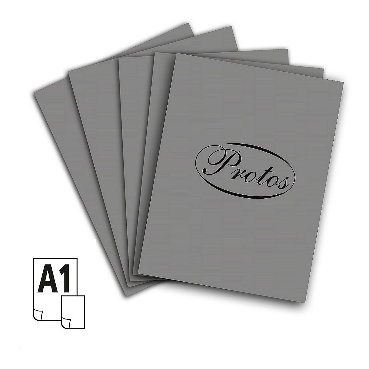 Brystol Karton A1 Szary 20 Arkuszy 86X61 Cm - PROTOS | Sklep EMPIK.COM