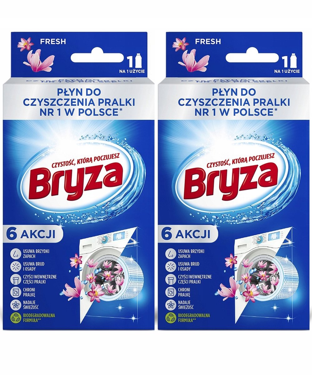 Bryza Płyn Do Czyszczenia Pralki Original 2X250Ml - Reckitt Benckiser ...