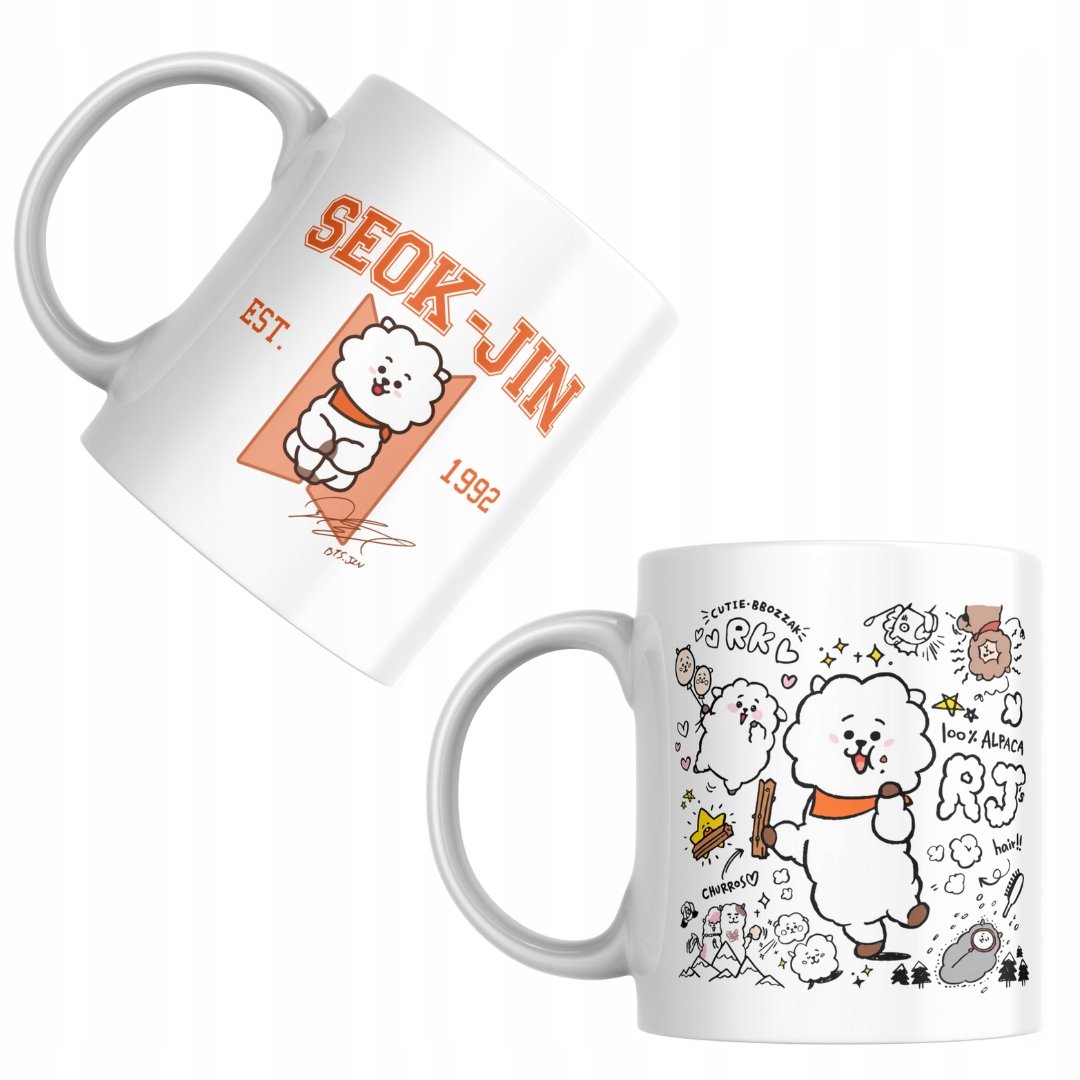 BTS SEOK-JIN TINYTAN TINY TAN K-POP KUBEK 330 ml - Inna marka | Sklep ...